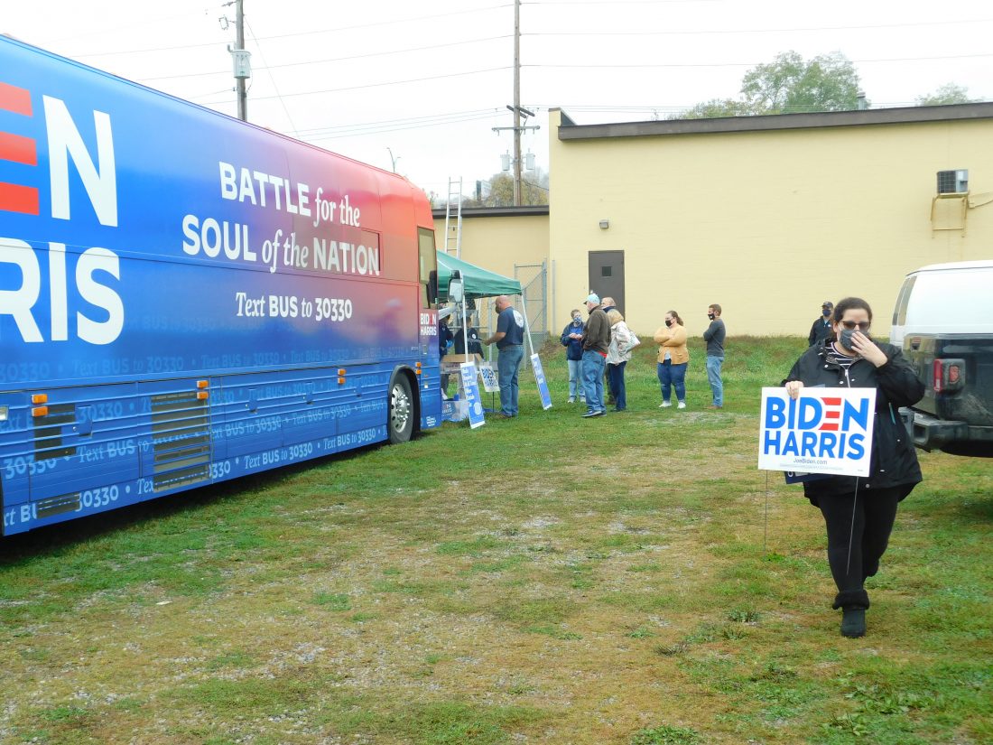 Demonstration at campaign stop | News, Sports, Jobs - The Times Leader